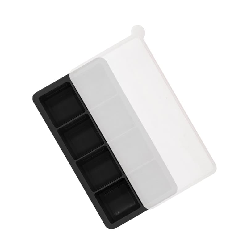 Isbitform av silikon med 8 rom og lokk - Elkjøp | Elkjøp