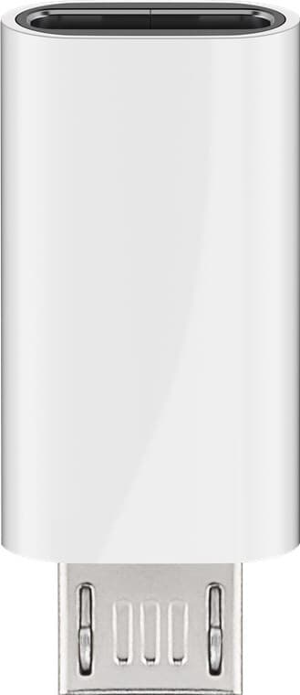 USB-adapter Micro-USB til USB-C™ USB OTG, OTG, hvid | Elgiganten