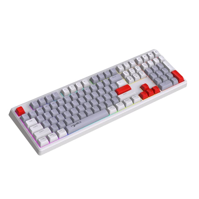 Kablet spilltastatur med 12 RGB-lys, 108 taster, anti-ghosting - Elkjøp