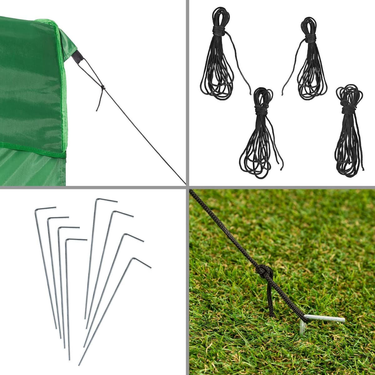 Partytelt, hagepaviljong Olivia 3x3 m med 2 vegger - grønn - Elkjøp ...