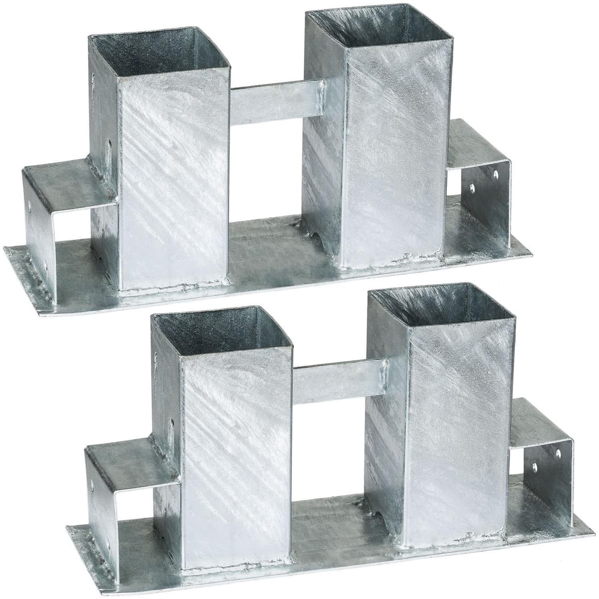 tectake Vedstaplare vedställ varmförzinkad 2-delars 34 x 10 x 15 cm ...