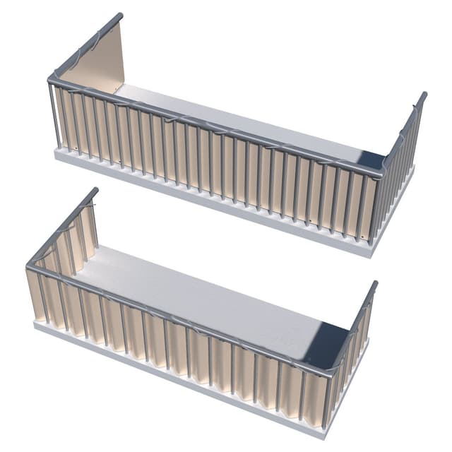 Balkong avskjerming, versjon 1 - krem,90 cm - Elkjøp | Elkjøp