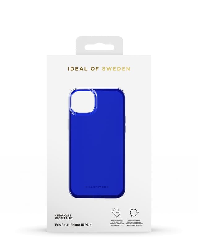 Clear Case iPhone 15 Plus Cobalt Blue - Elgiganten - Elgiganten