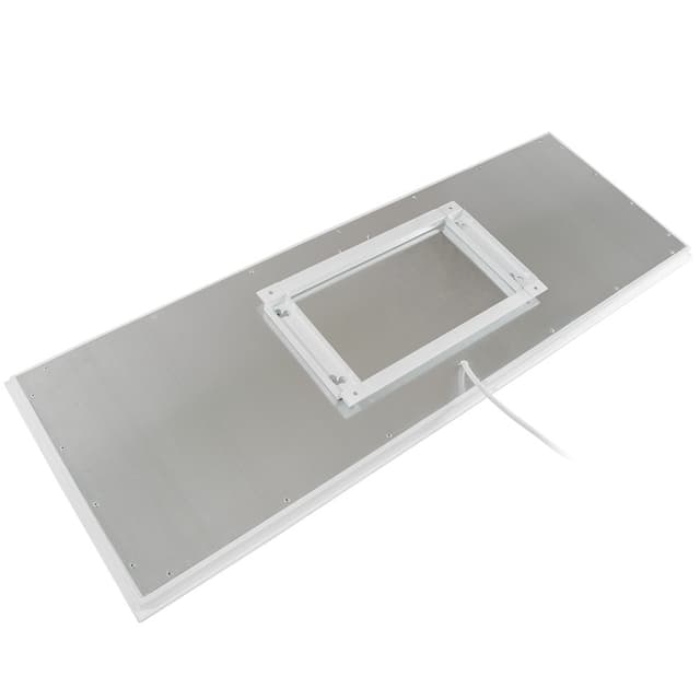 tectake Glas infrarødt varmelegeme 510 W, Hvid bagside 122 x 42 x 4 cm ...