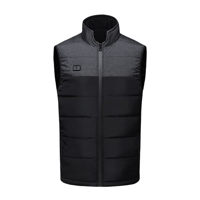 Opvarmet vest med dobbelte kontroller, konstant temperatur og varme ...
