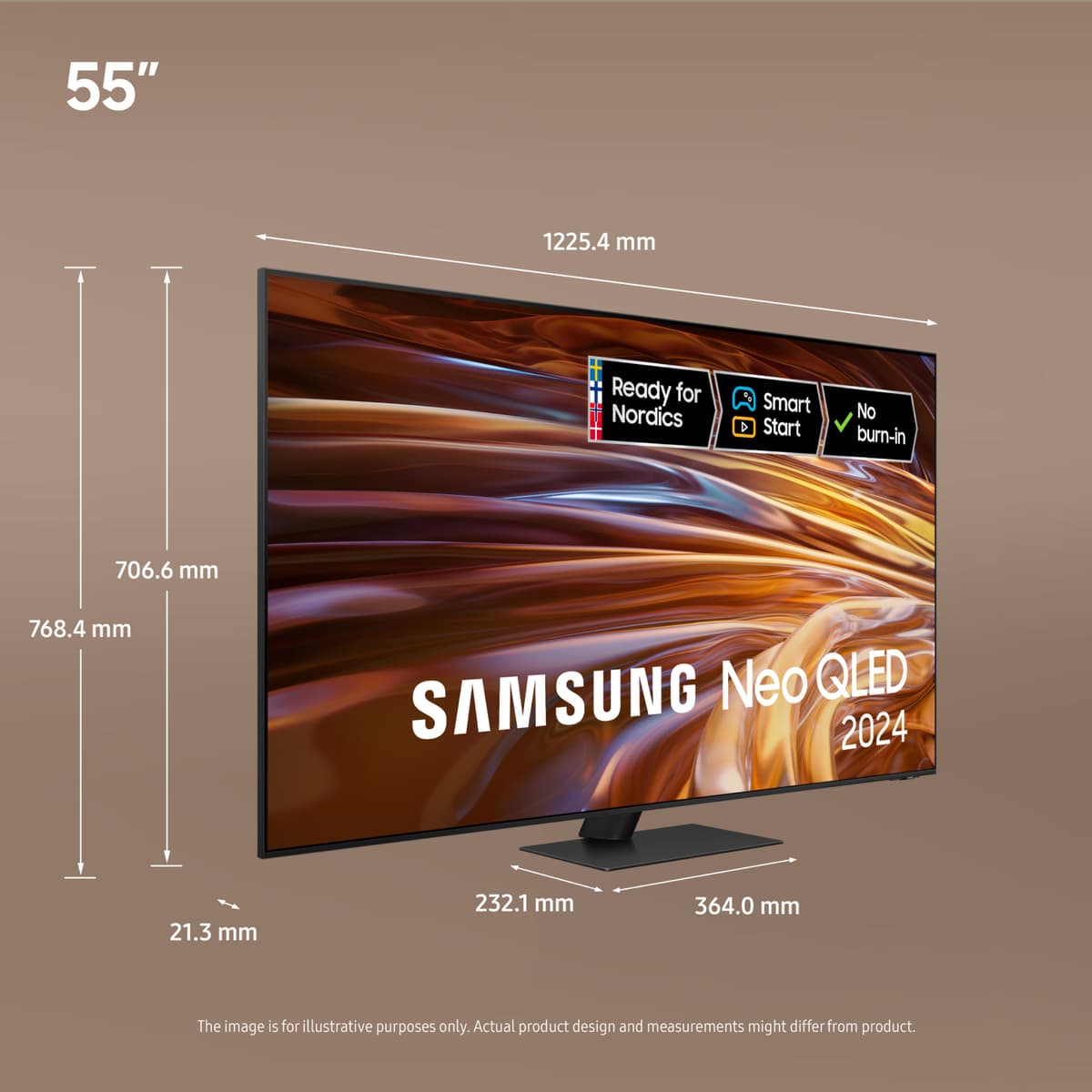 Samsung 55" QN95D 4K Neo QLED Mini LED Smart TV (2024) - Elgiganten