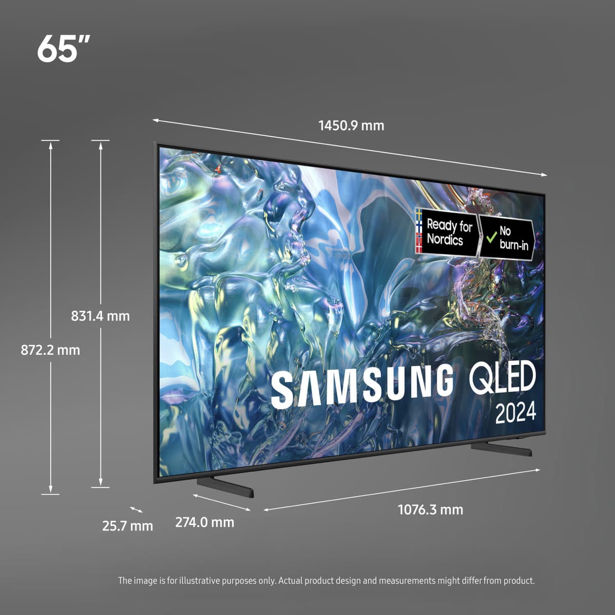 Samsung 65" Q60D 4K QLED Smart TV (2024) - Elgiganten - Elgiganten