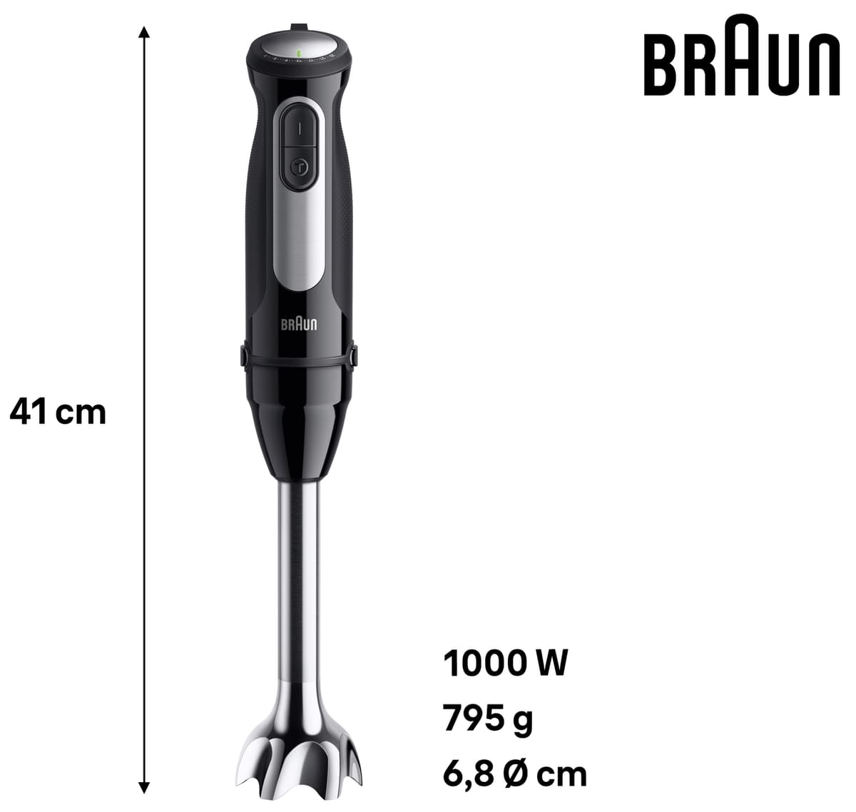 Braun MultiQuick 5 Pro stavmikser MQ55.236M (sort) - Elkjøp