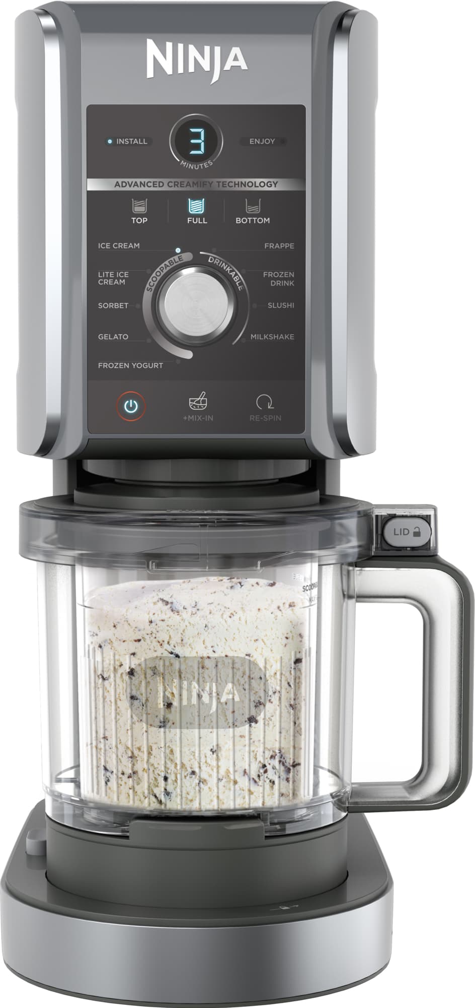 Ninja CREAMi Deluxe glassmaskin NC501EU (svart/silver) - Elgiganten ...