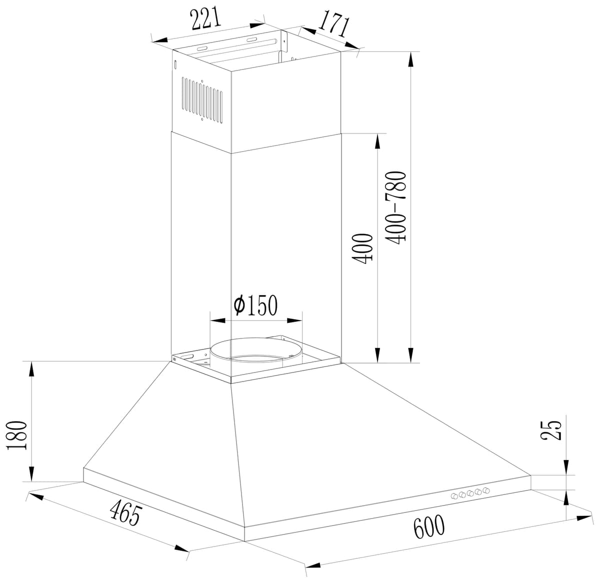Ecotronic ventilator EPH600W - Elkjøp