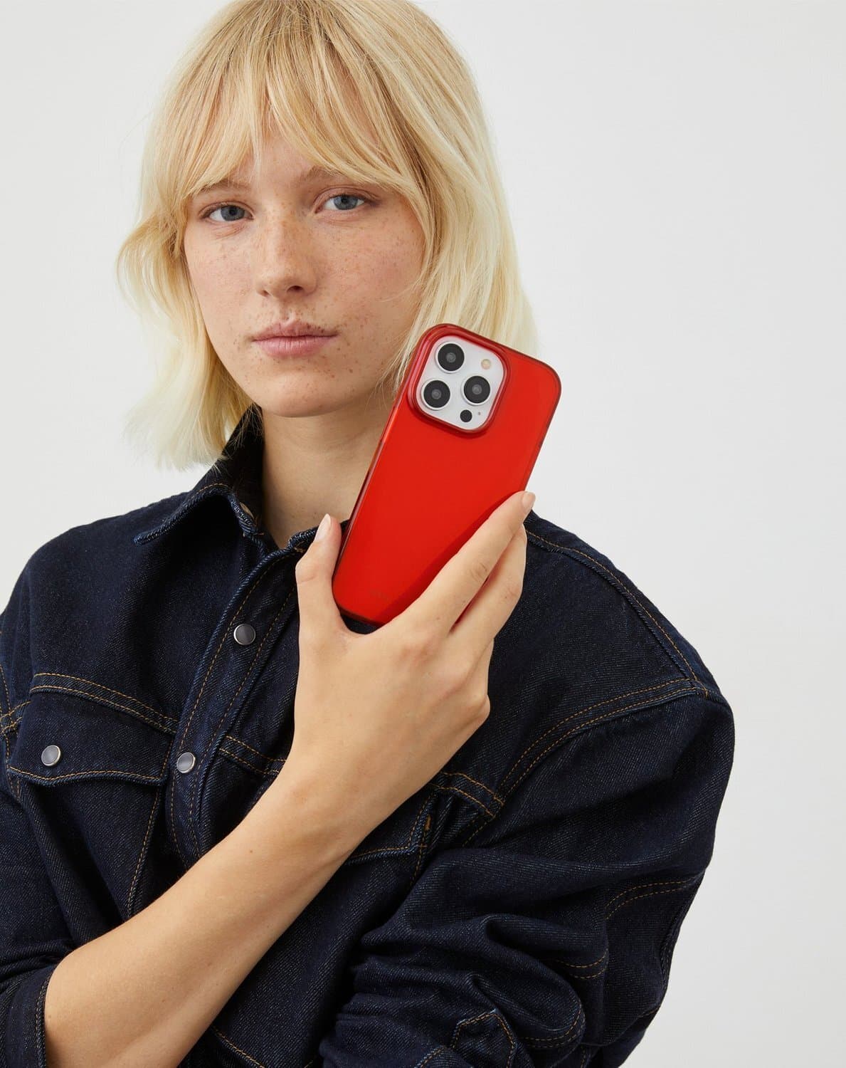 Clear Case iPhone 15 Plus Radiant Red - Elkjøp