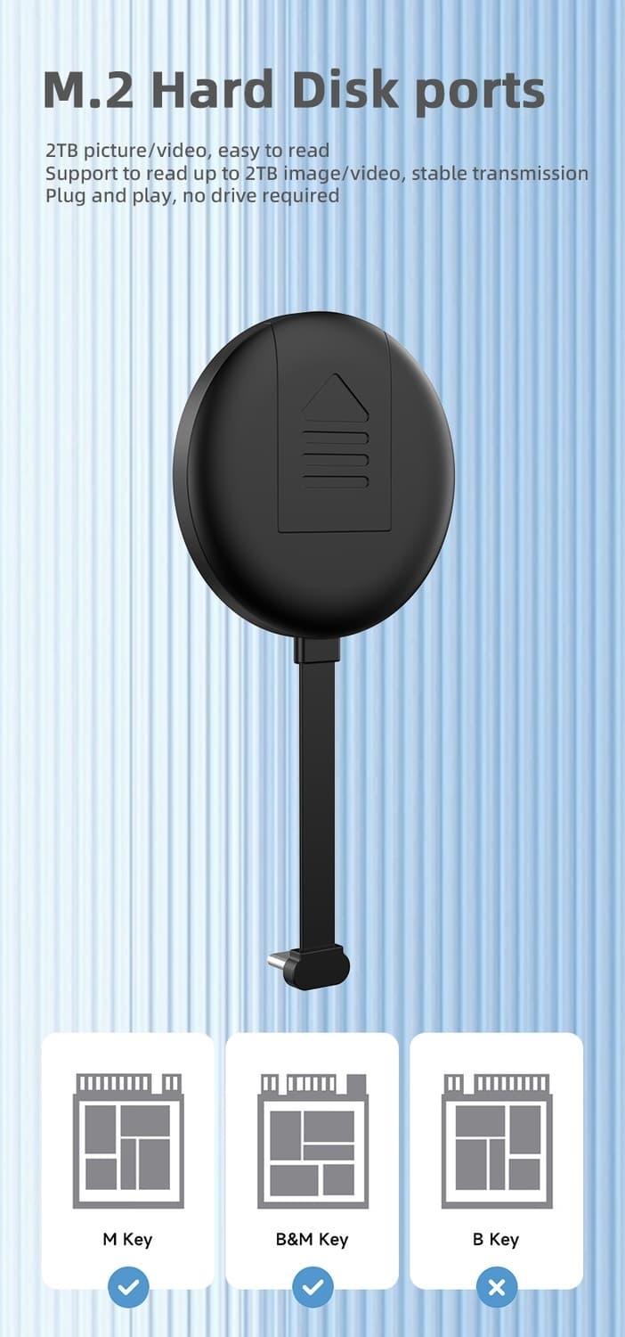 NÖRDIC magnetisk NVMe/SATA 2230 SSD eksternt kabinett USB-C 10 Gbps ...