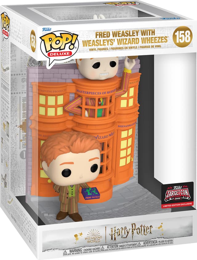 Funko Pop! Deluxe Fred Weasley med Weasley's Wizard Wheezes - Elkjøp