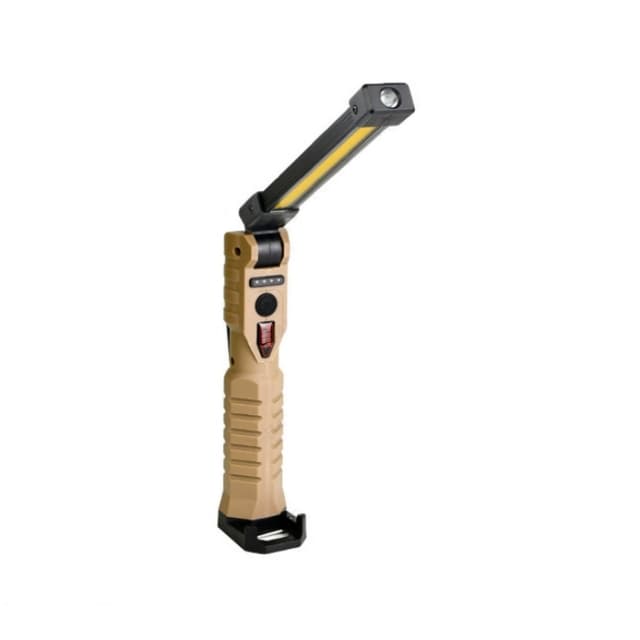 LED arbeidslys USB oppladbar lommelykt Kaki - Elkjøp