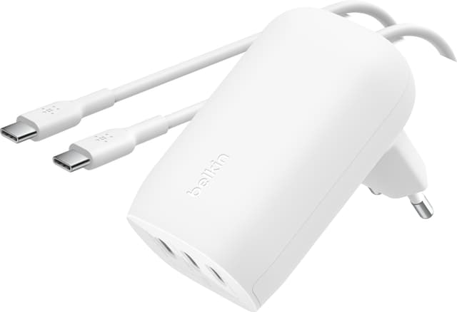 Belkin BoostCharge 3-Port USB-C lader med USB-C-kabel - Elkjøp