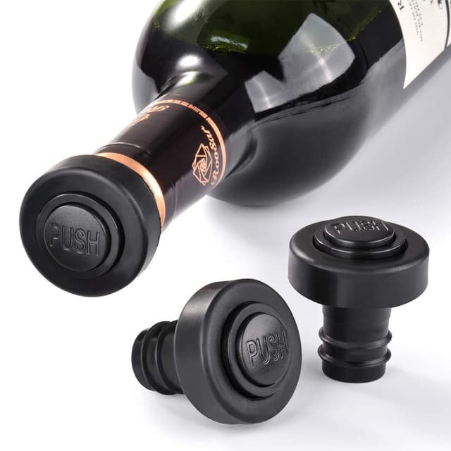 Vinpump med vakuum - inkl. 4 bottenproppar - Vinbesparare - Elgiganten