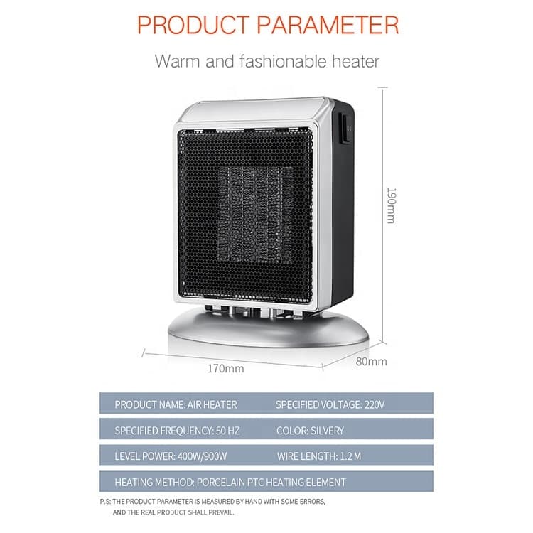 Elektrisk bærbar varmeovn PTC Rask oppvarming Flerfarget - Elkjøp | Elkjøp