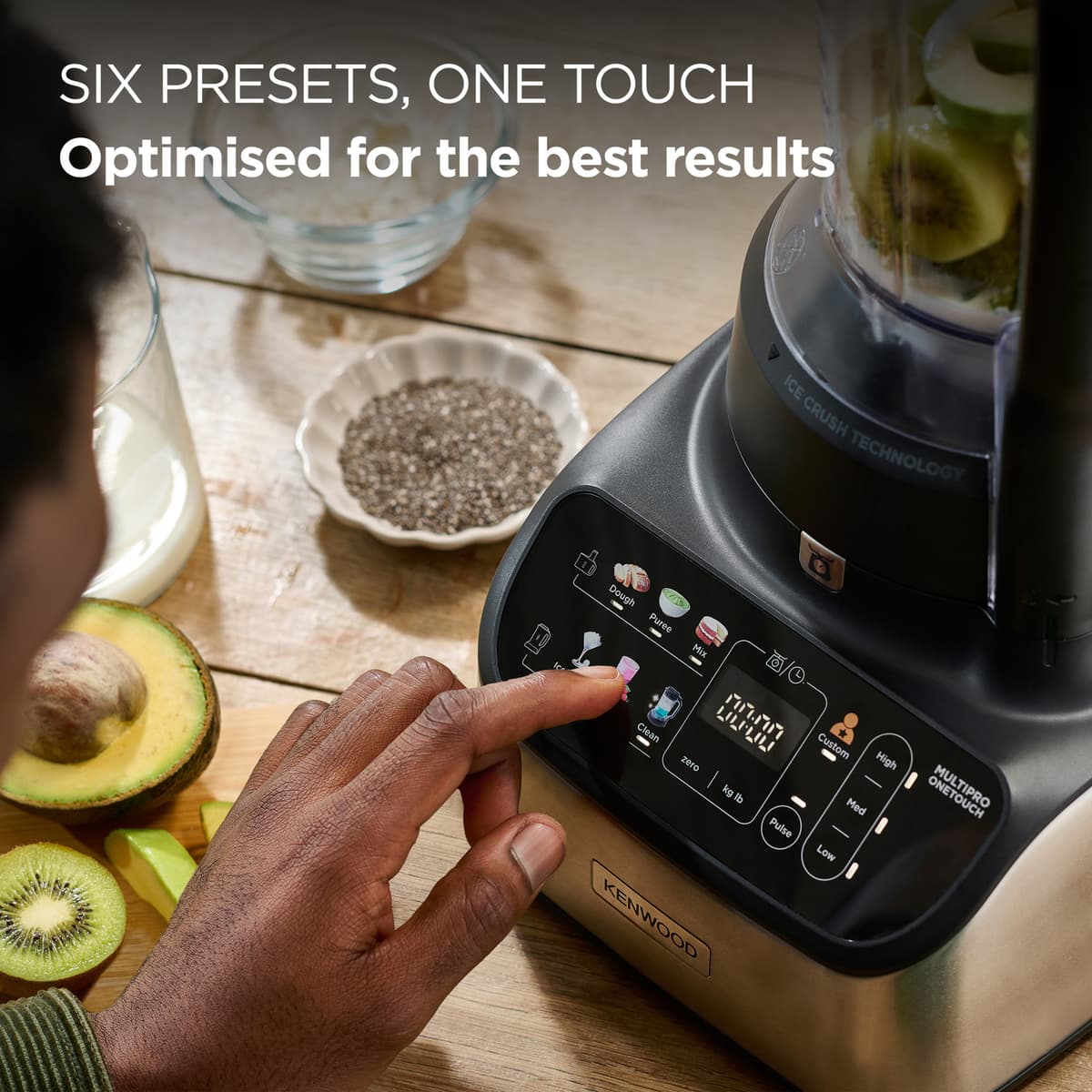 Kenwood MultiPro OneTouch foodprosessor FDM73.850.SS (børstet metall ...