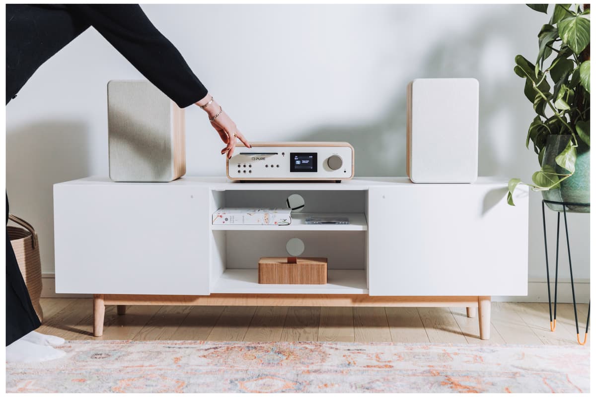 Pure Classic Stereo micro Hi-Fi-system (bomull) - Elgiganten