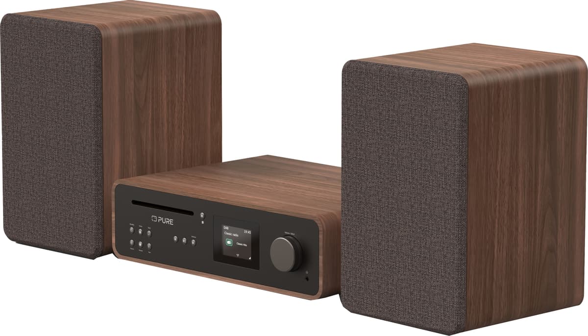 Pure Classic Stereo micro Hi-Fi system (kaffe) | Elgiganten