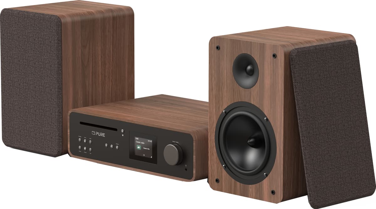 Pure Classic Stereo micro Hi-Fi system (kaffe) | Elgiganten