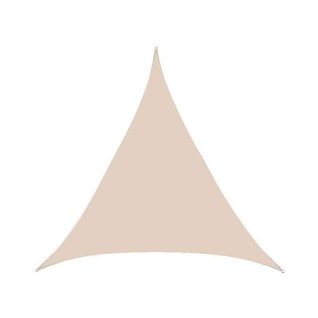 Trekantede solseil / seilduker Beige S - Elkjøp