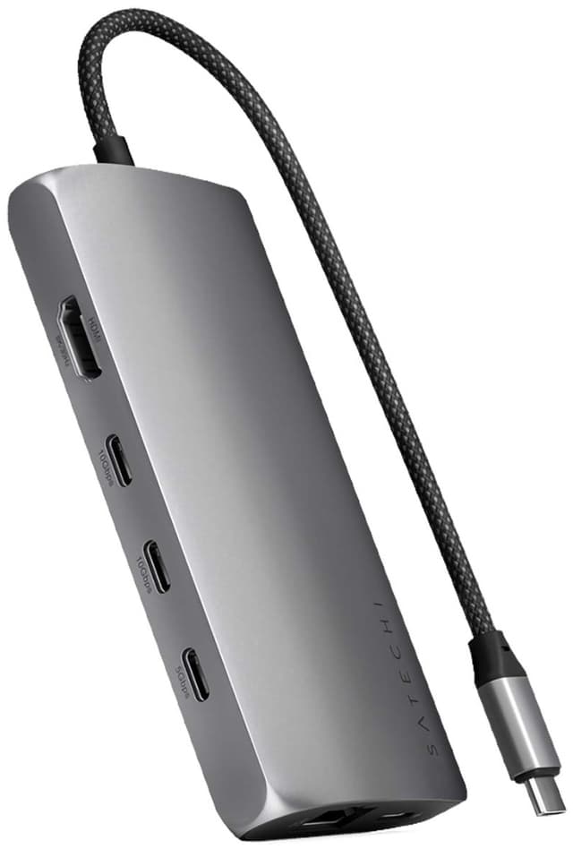 Satechi USB-C 8K Ethernet V3 Multiport USB-hub (Space Grey) | Elgiganten