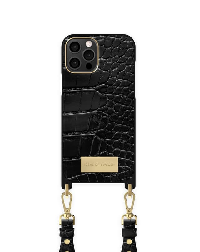 Atelier Necklace iPhone 12 PRO MAX Black Croco - Elkjøp