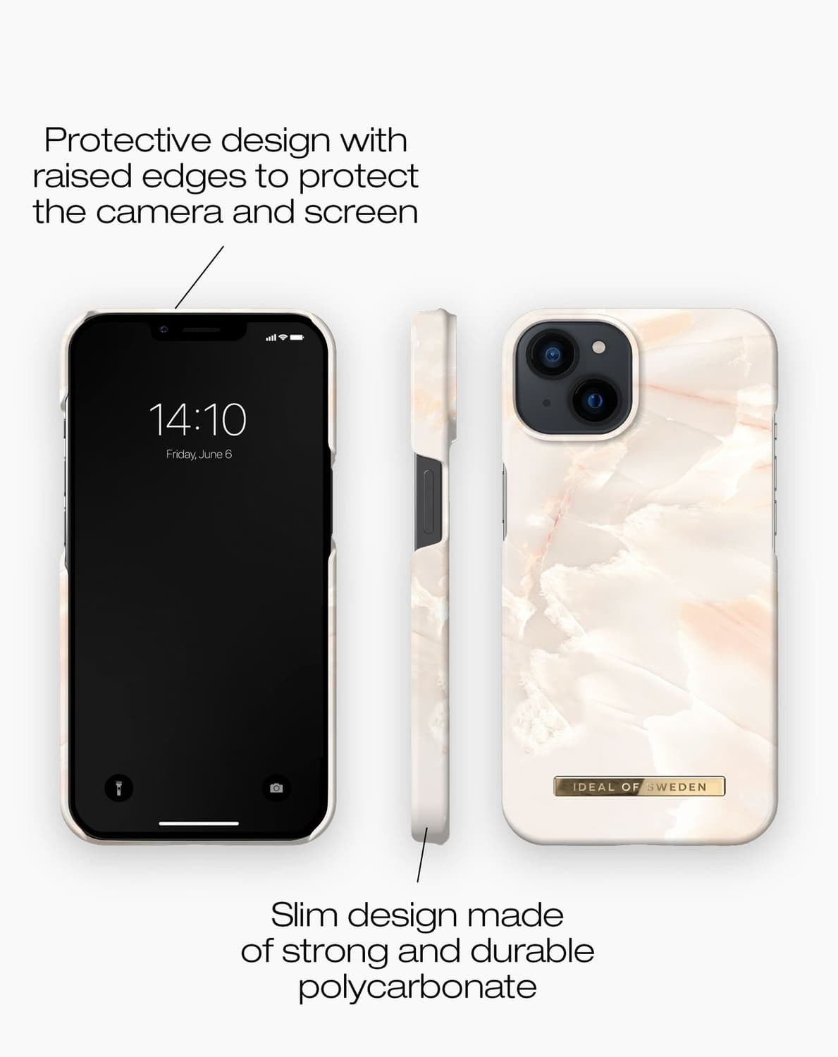 Printed Case MagSafe 13 Rose Pearl Marble - Elkjøp