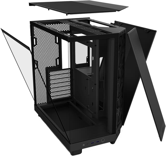 NZXT H6 Flow 2024 PC chassi (svart) - Elgiganten - Elgiganten