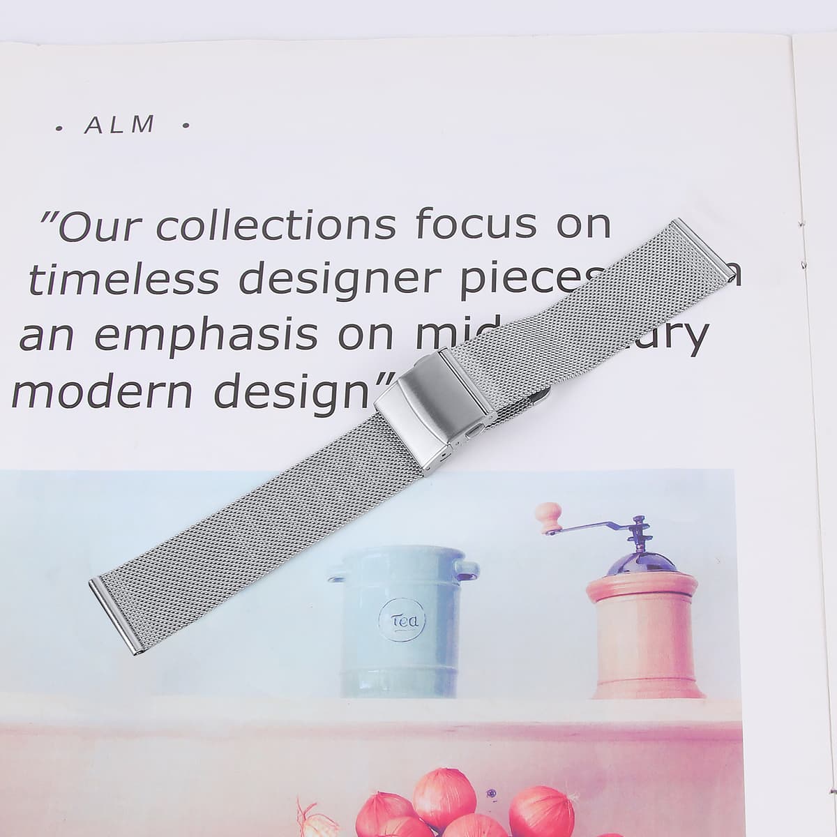 22mm klokkerem i rustfritt stål for Samsung/Huawei Sølv - Elkjøp | Elkjøp