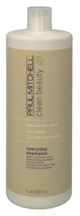 Paul Mitchell Clean Beauty Everyday Shampoo 1000 ml Argan Oil & Aloe ...