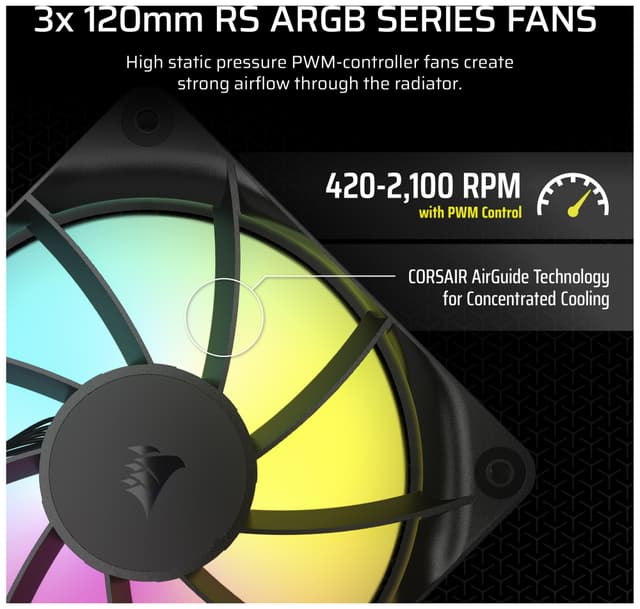 Corsair Nautilus 360 mm RS ARGB CPU vattenkylare (svart) - Elgiganten