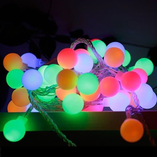 Batteridriven LED Slinga Bollar Färg 80 LED lampor - Elgiganten