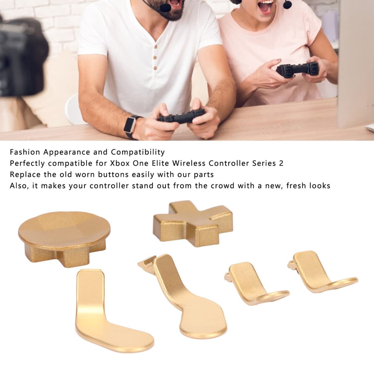 D-Pad-knappkontrollpadler Gull Xbox One Elite / Xbox Elite Series 2 ...