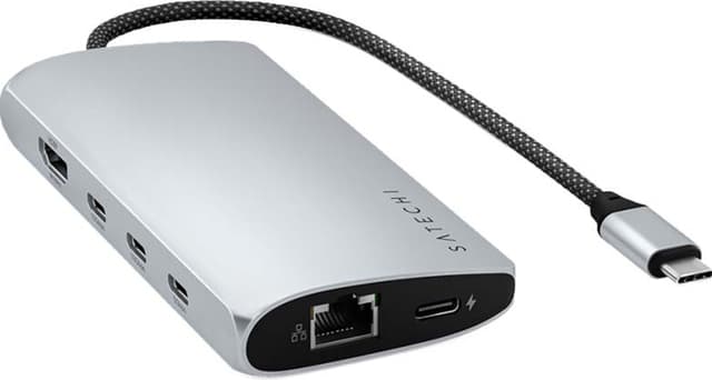 Satechi USB-C 8K Ethernet V3 Multiport USB hub (Silver) - Elkjøp | Elkjøp