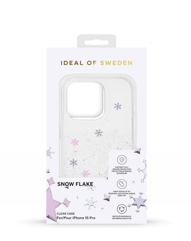 Clear Case iPhone 15 Pro Snowflake - Elgiganten - Elgiganten