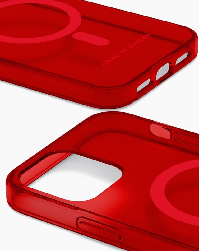 Clear Case MagSafe iPhone 12 / 12 Pro Radiant Red - Elgiganten
