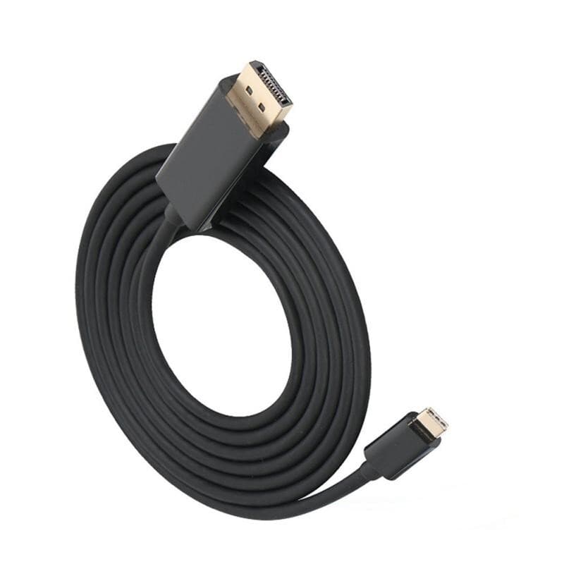 USB-C till Displayport (DP) adapter kabel 1.8 m Svart - Elgiganten