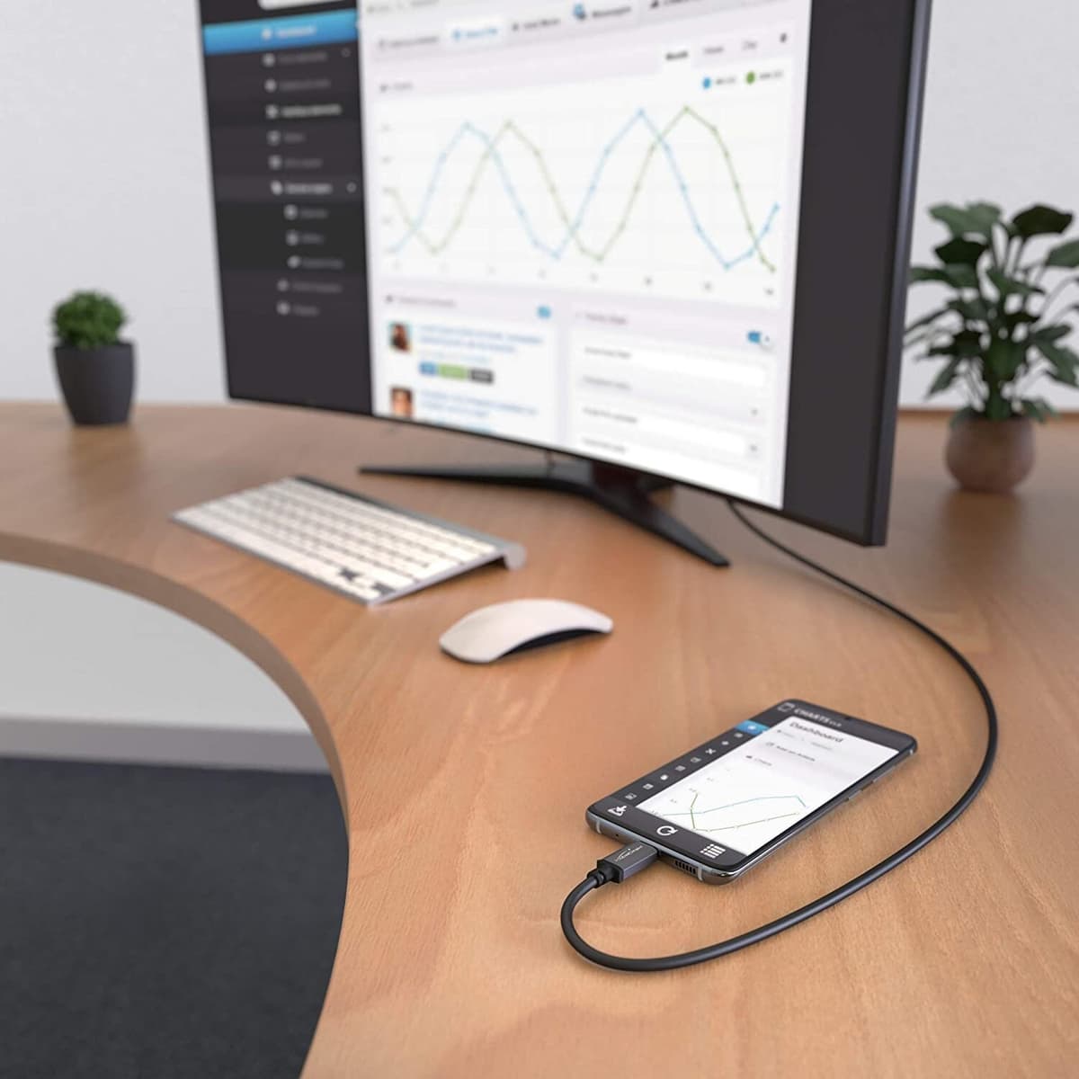 USB-C till Displayport (DP) adapter kabel 1.8 m Svart - Elgiganten
