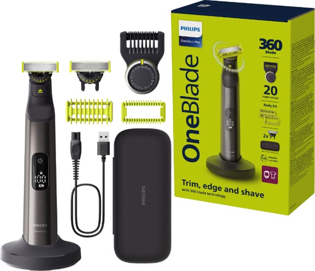Philips OneBlade Pro 360 ansigts- og kropstrimmer QP6652/61 | Elgiganten