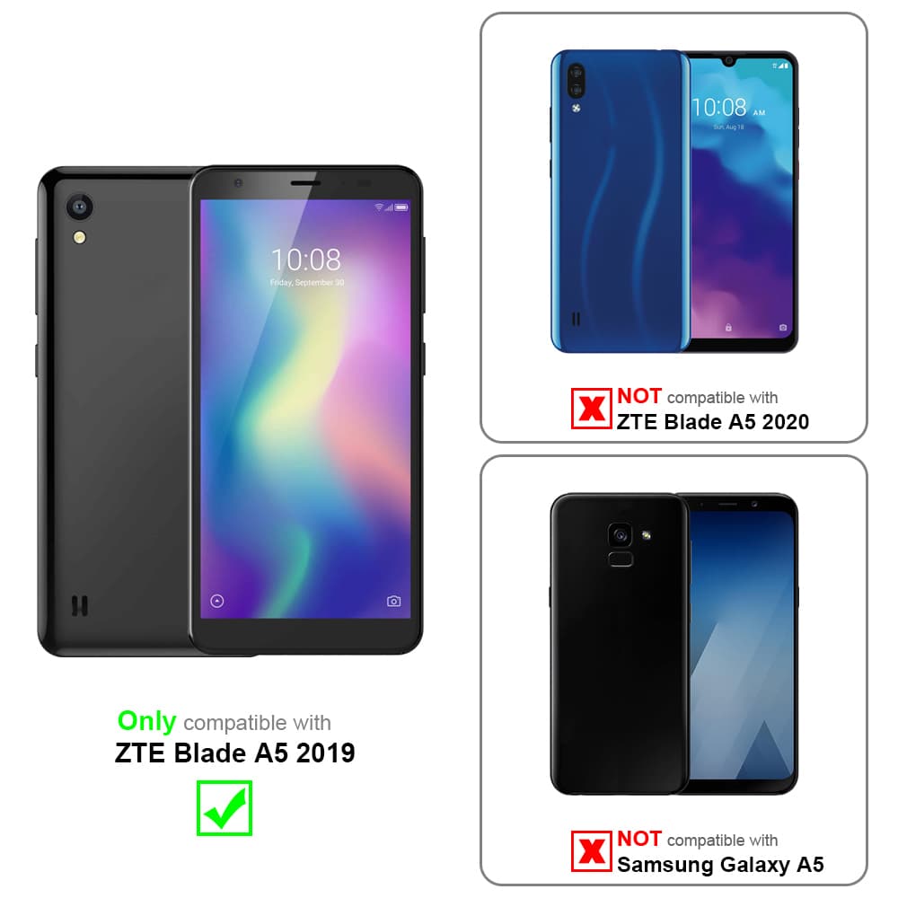 ZTE Blade A5 2019 lommebokdeksel case (rød) - Elkjøp