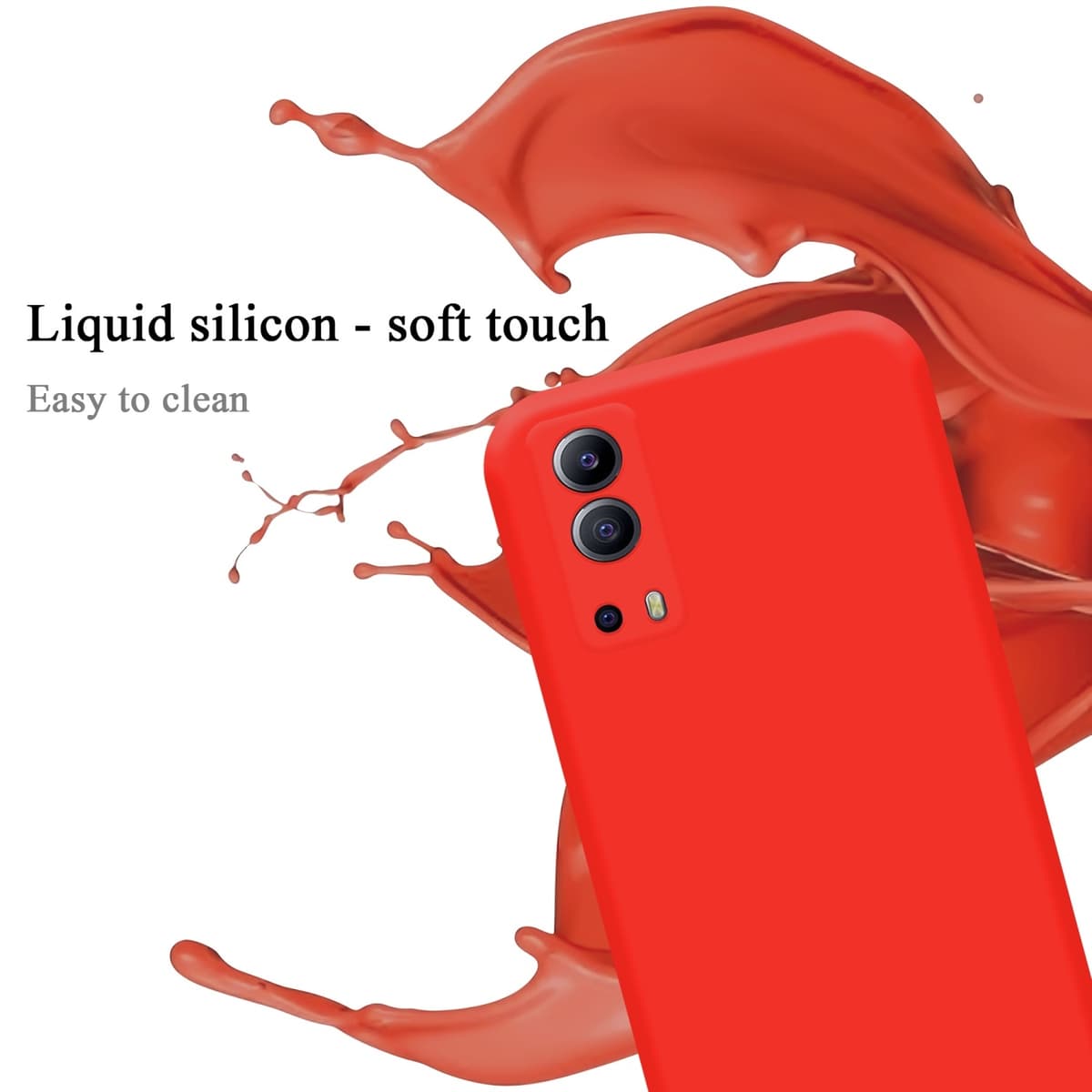 Vivo Y52 5G / Y72 5G deksel case cover (rød) - Elkjøp