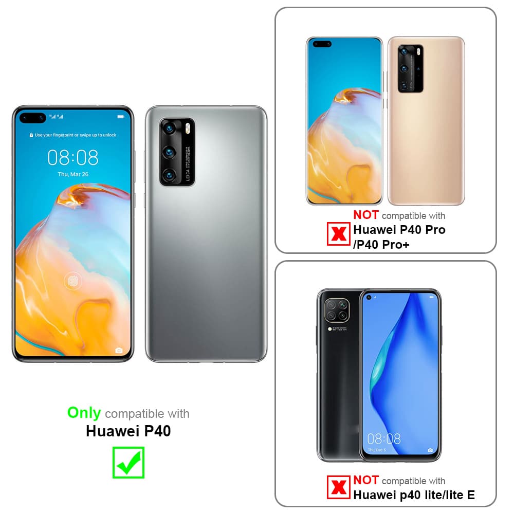 Huawei P40 Deksel med Halskjede (brun) - Elkjøp