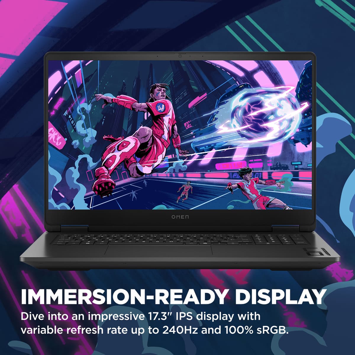 HP Omen 17 R7-8HS/16/512/4050 17.3" bärbar dator gaming - Elgiganten