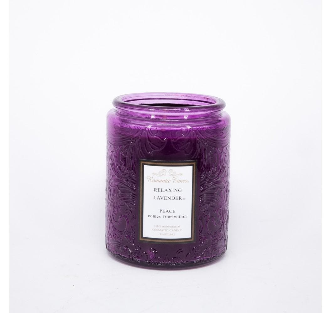 Glasskrukkelys ROMANTIC TIMES H9cm, lilla - Elkjøp | Elkjøp