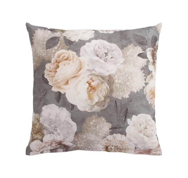 Kudde HOLLY 45x45cm, grå blommor - Elgiganten - Elgiganten