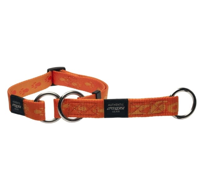 Alpinist extra stor 25 mm everest webb halvrutigt hundhalsband, orange ...