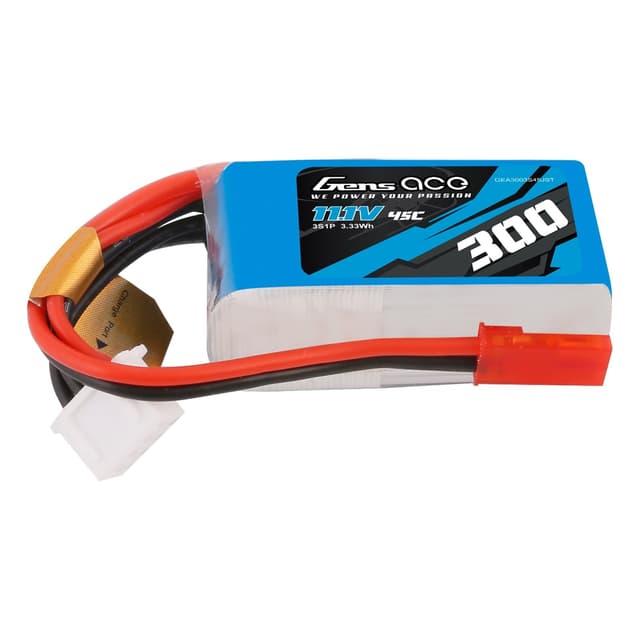 3s 300mAh - 45C - Gens Ace Soaring JST - Elkjøp