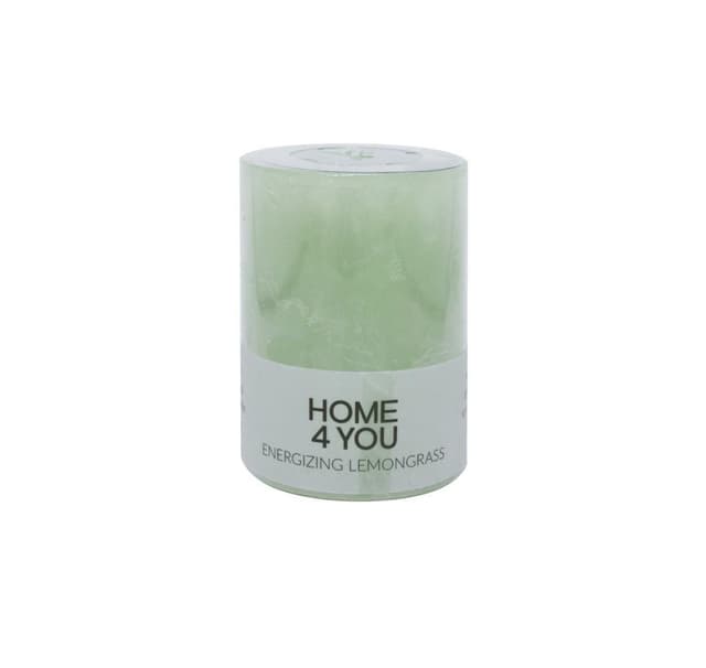 Stearinlys ENERGIZING SIMONGRASS, D6,8xH9,5cm, lysegrønn (duft ...